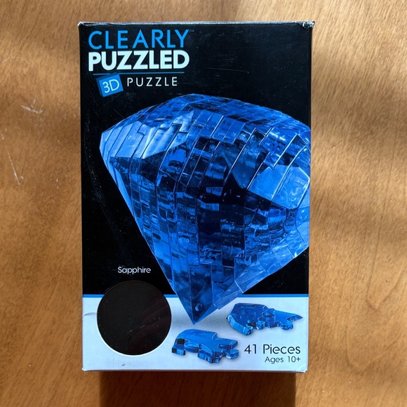 Games | Clearly Puzzled 3d Sapphire Puzzle | Poshmark